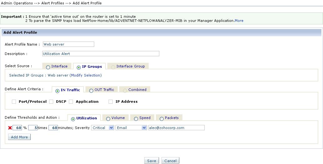 Enhanced per IP Address based Alert in NetFlow Analyzer - ManageEngine Blog